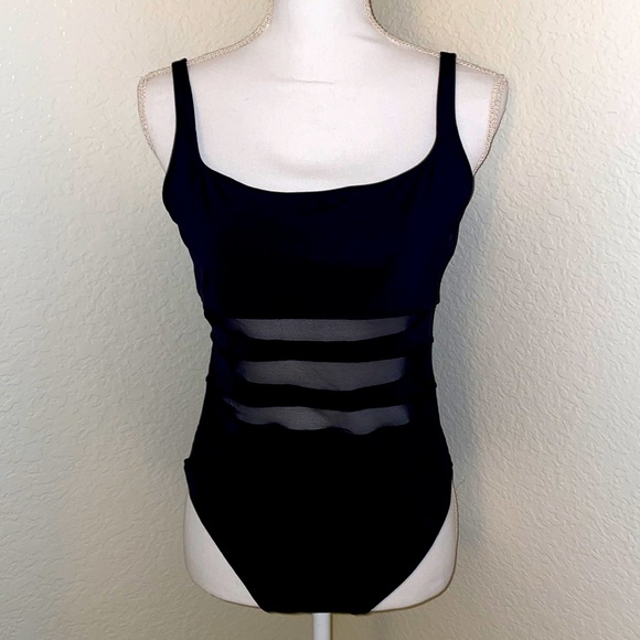 Bleu Rod Beattie | Swim | Black Swimsuit With Mesh | Poshmark